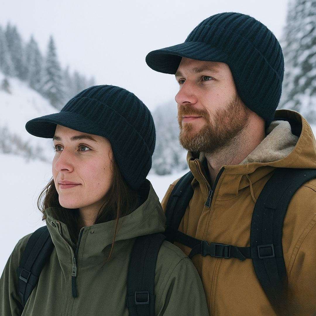 Fjordwarm – Scandinavian winter hat with ear protection (unisex, one s ...